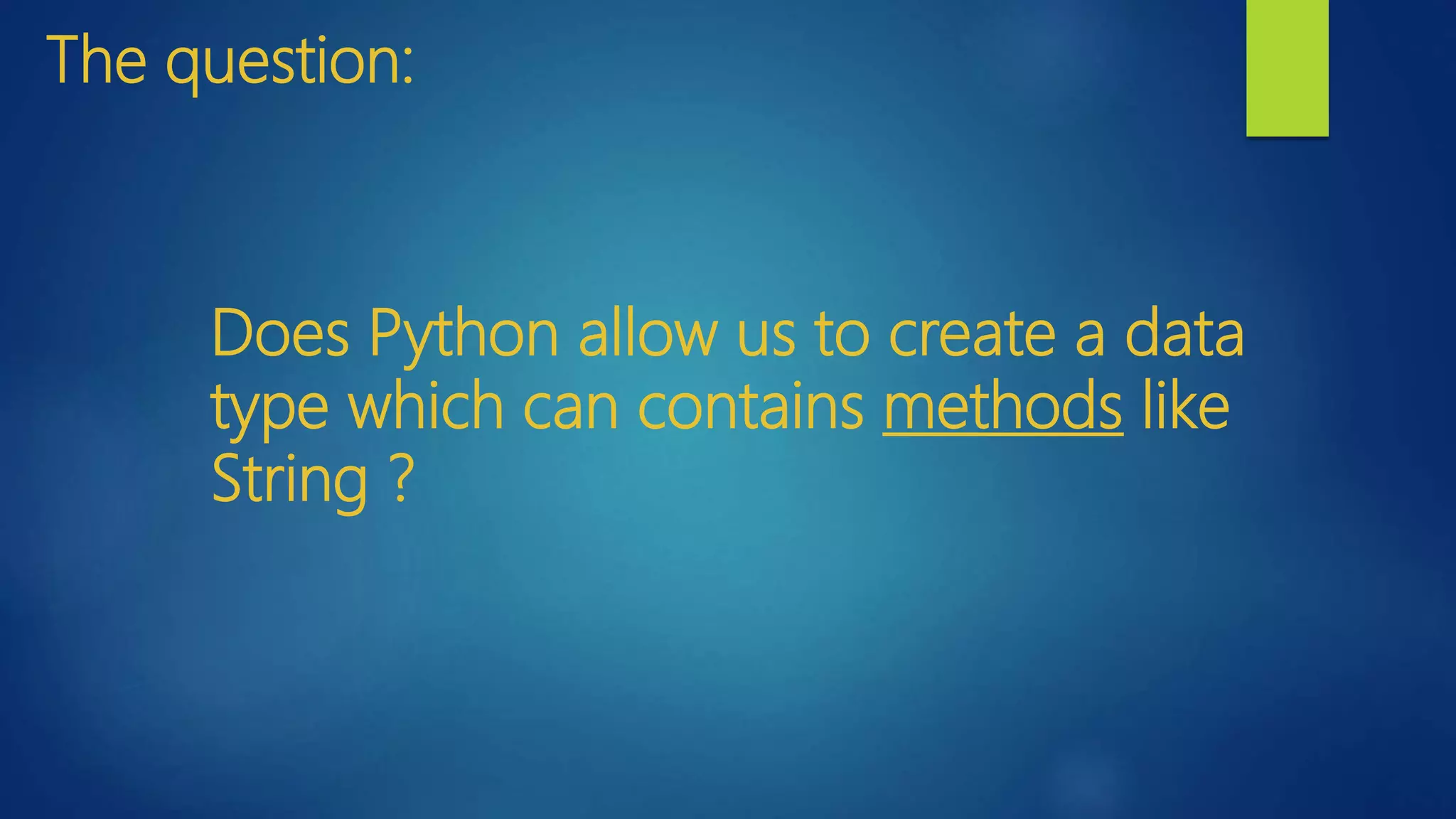 Introduce Oop In Python Ppt