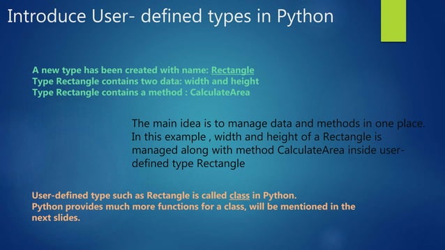 Introduce oop in python | PPTX