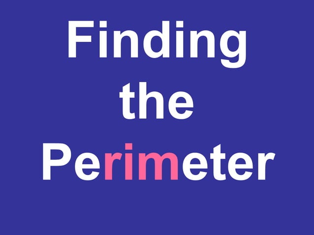 Introduce Perimeter | PPT