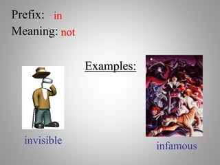 Introduce prefixes suffixes roots affixes power point | PPTX