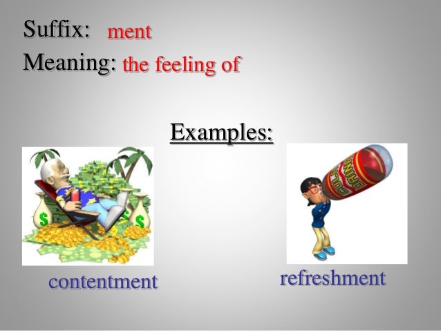 Ment Suffix Examples