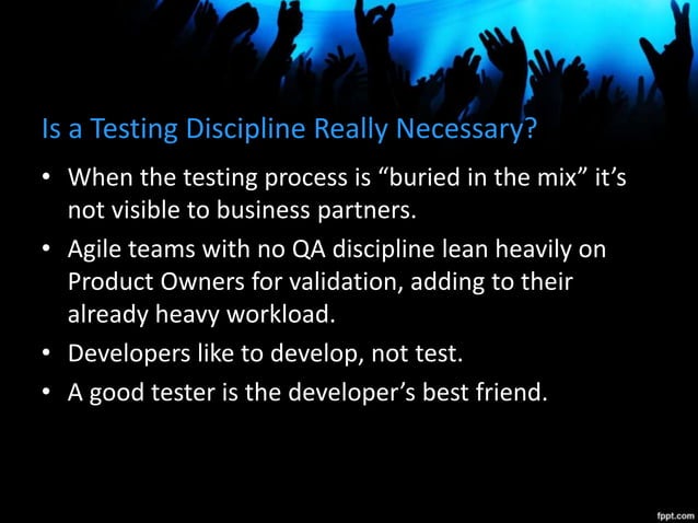 Introducing Qa Into An Agile Environment Ppt