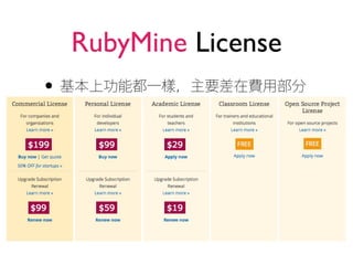 Introduce rails and rubymine | PPT