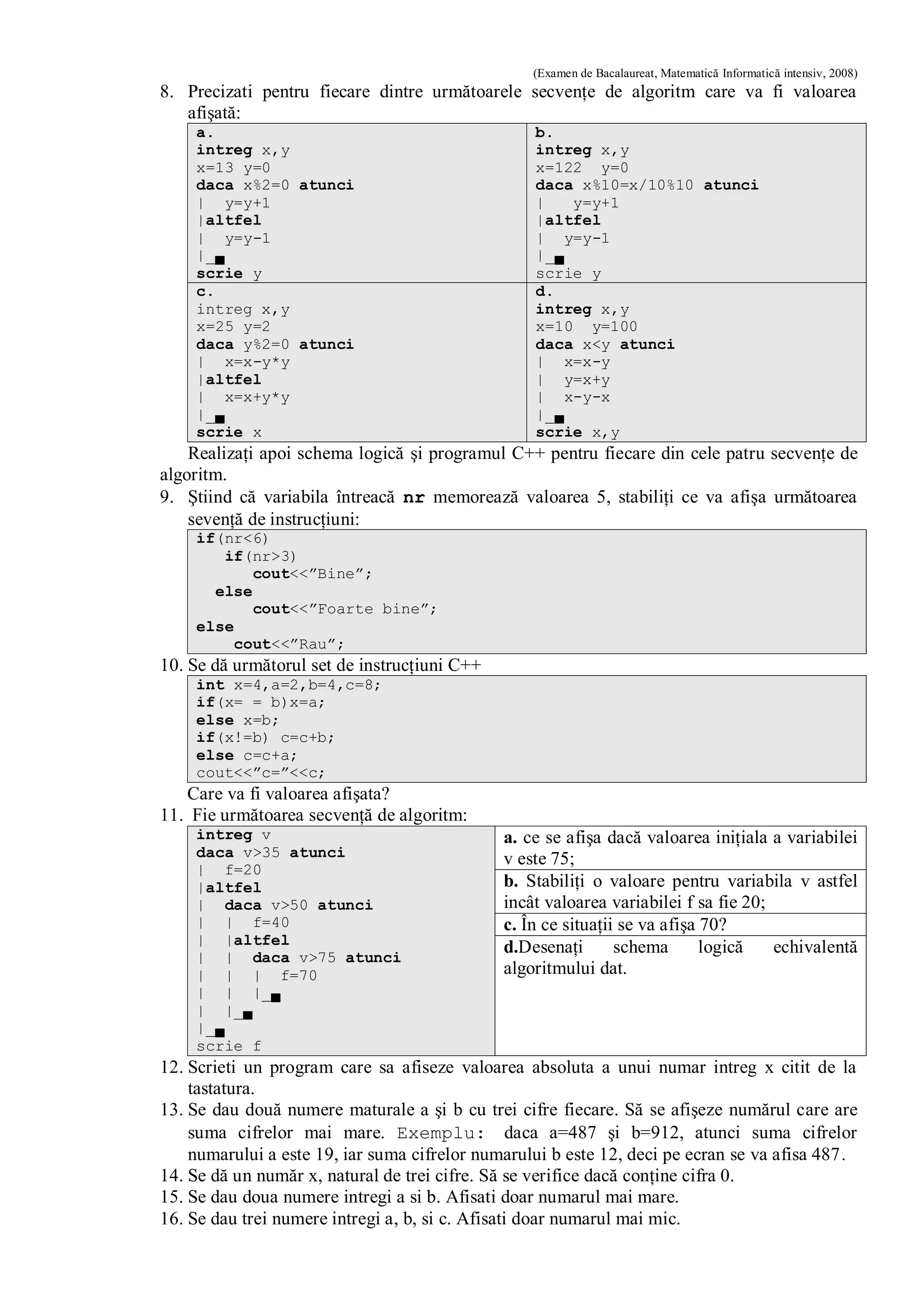 Introducere in informatica | PDF