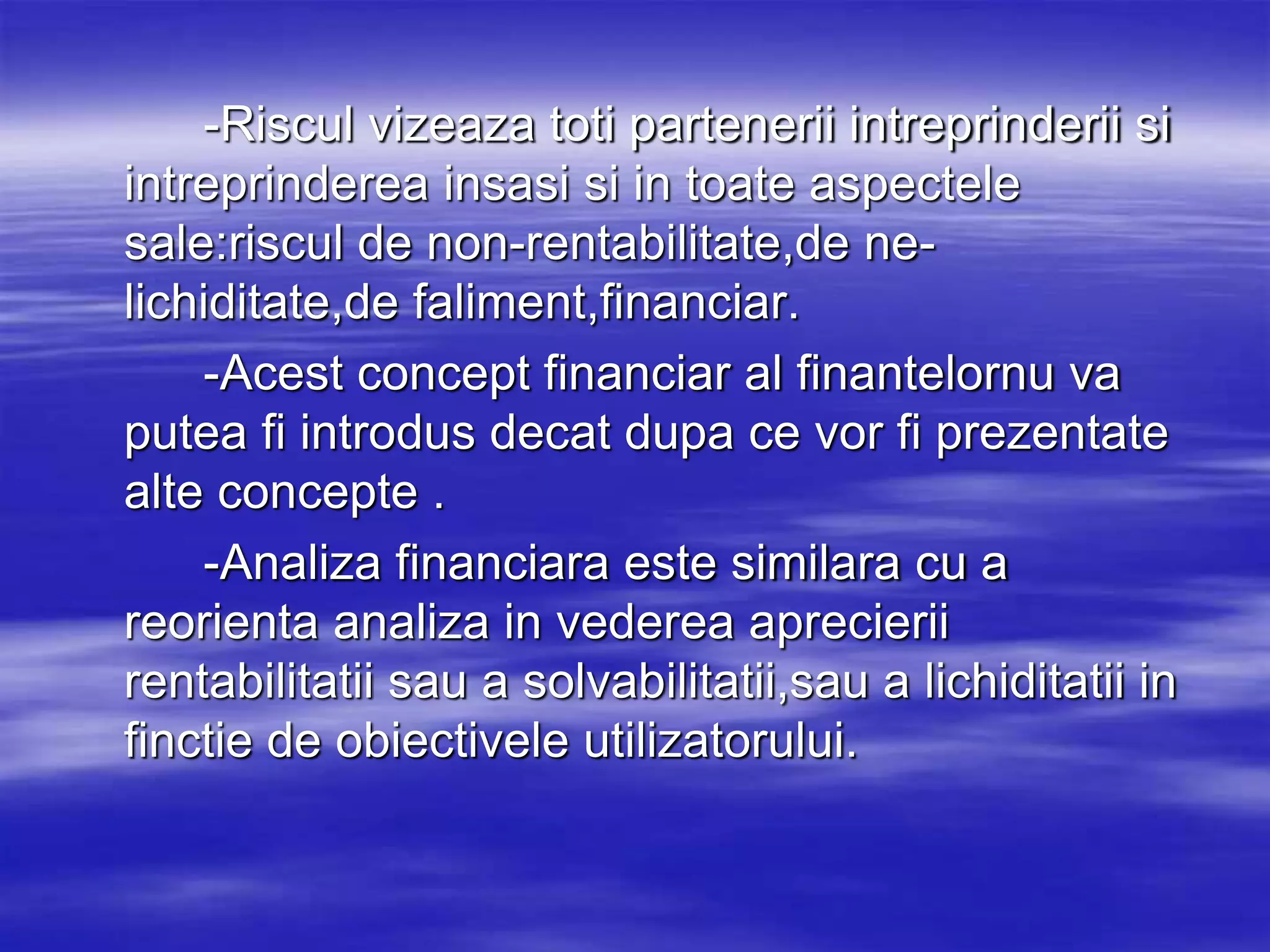 Introducere in managementul financiar | PPT