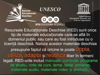 Cluj - Introducere in resurse educationale deschise | ODP