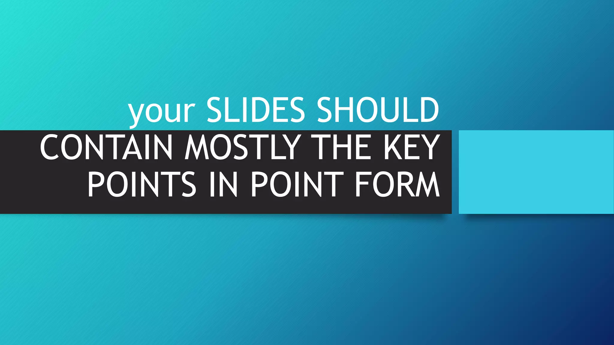How to compile good slides | PPT