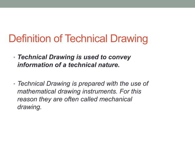 Introduce to Technical drawing & Drg equipment | PPTX