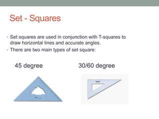 Introduce to Technical drawing & Drg equipment | PPTX