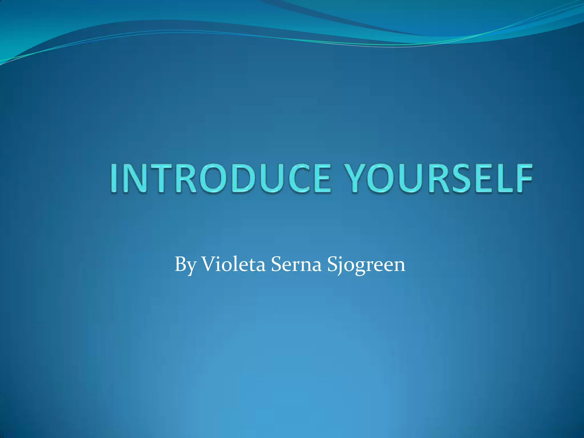 Introduce yourself | PPTX