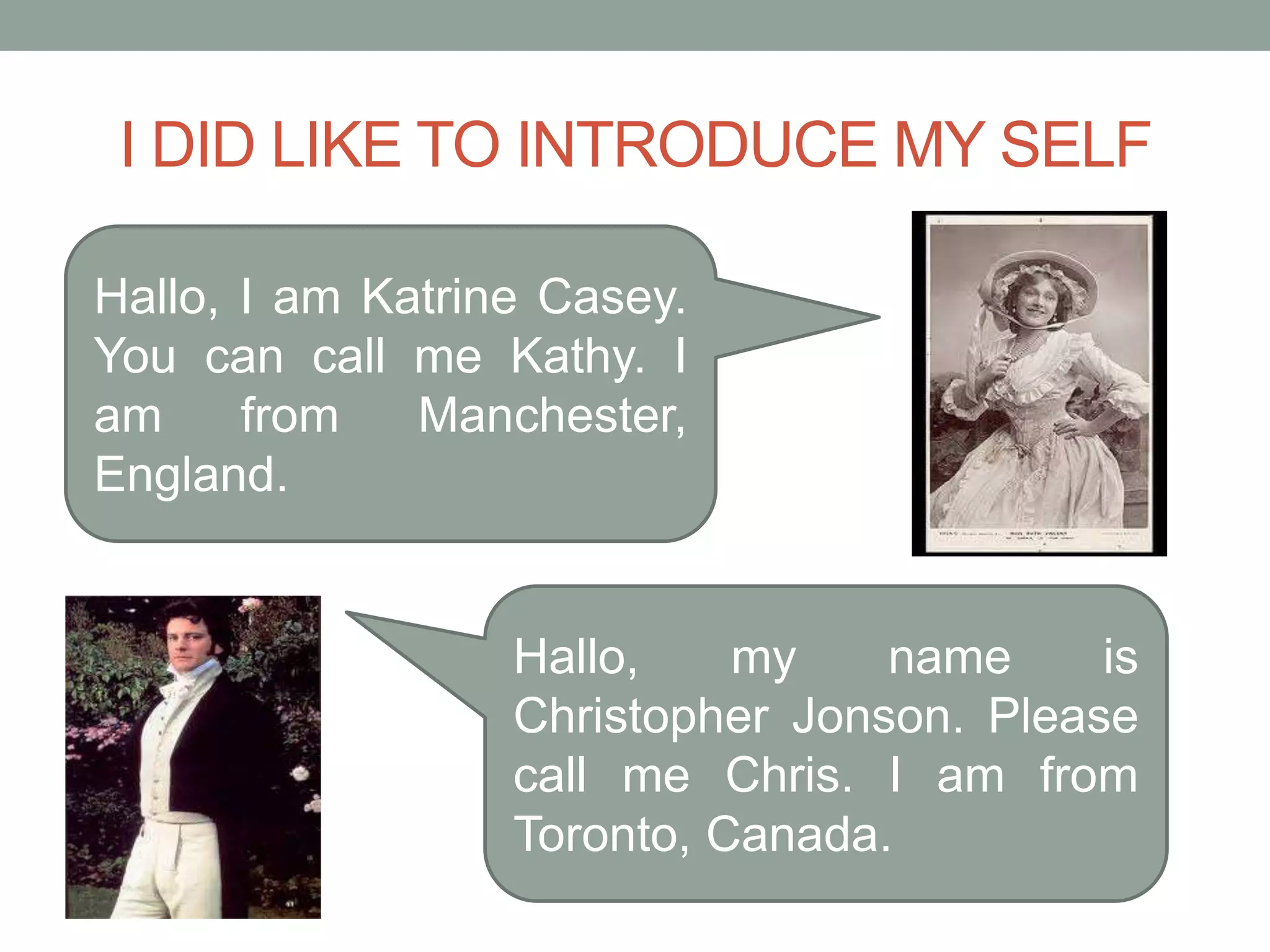 dialogues introducing yourself | PPTX