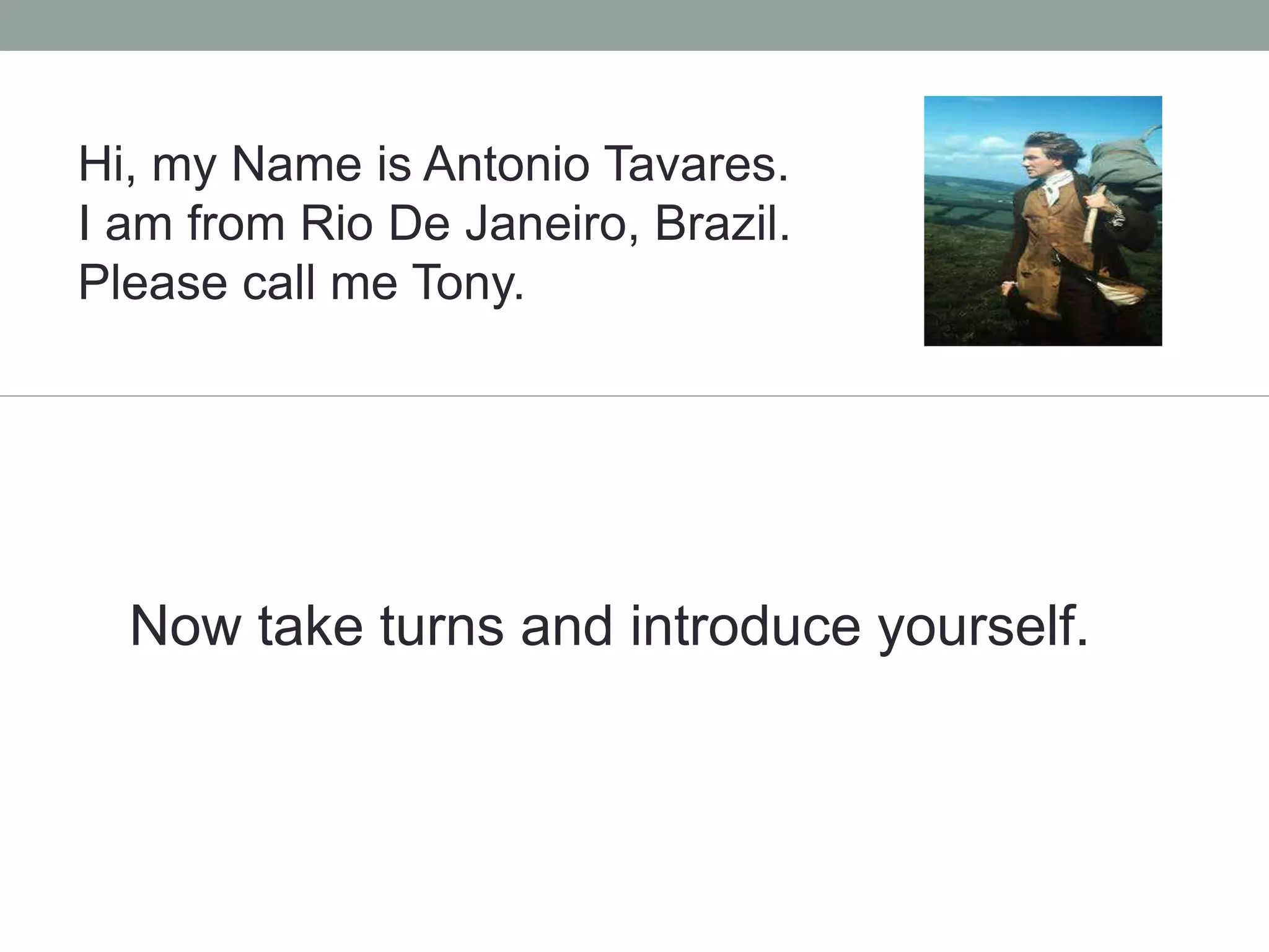 dialogues introducing yourself | PPTX