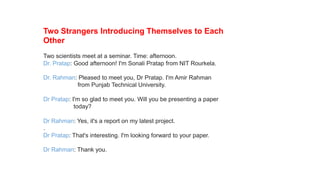 Introduciing yourself | PPTX | Resume Writing and Advice | Job Search