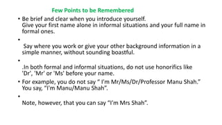 Introduciing yourself | PPTX | Resume Writing and Advice | Job Search