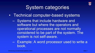 Introducing sociotechnical systems | PPTX