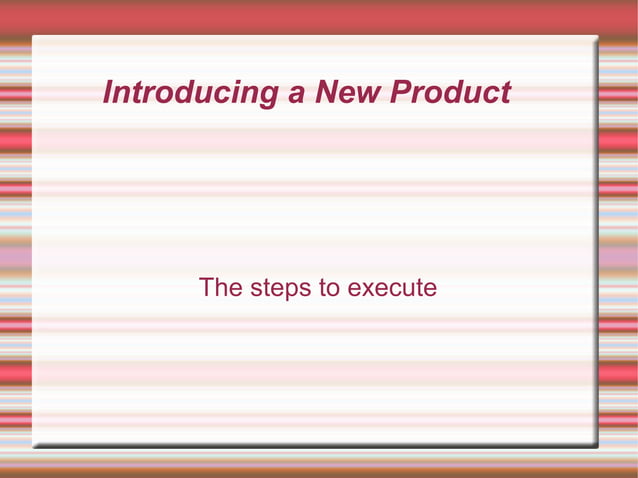Introducing a New Product | PPT