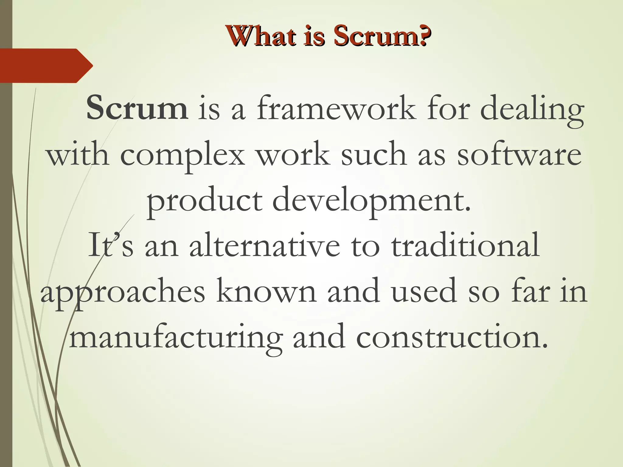 Introducing Agile Software Deveopment With Scrum Ppt