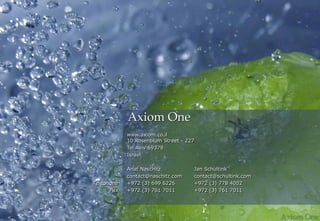 Introducing Axiom One | PDF | Management Consulting Industry | Industries
