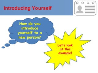 introducing-each-other and introductions | PPT