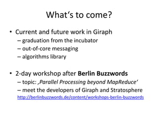 Introducing Apache Giraph for Large Scale Graph Processing | PDF