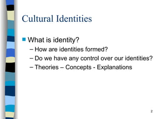 Introducing Identity | PPT