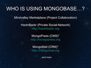 Introducing MongoBase | PPT
