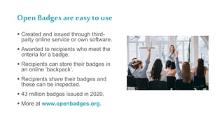 What are Open Badges? | PPTX | Technology & Computing