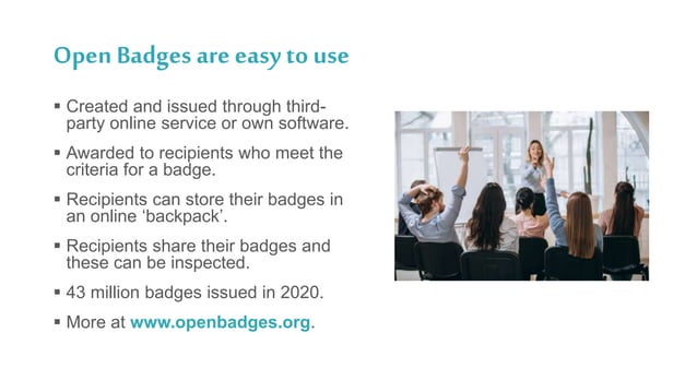 What are Open Badges? | PPTX | Technology & Computing