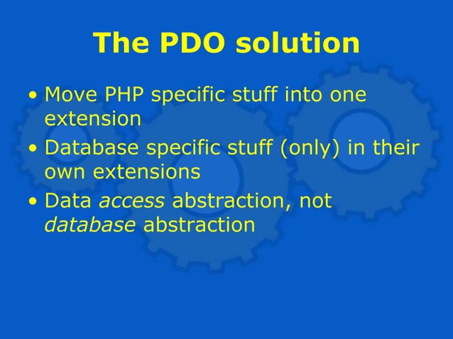 Introducing PHP Data Objects | PPT