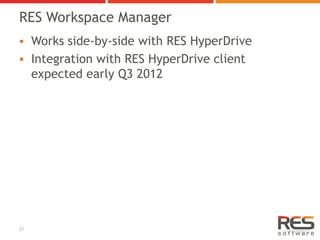 Introducing... RES HyperDrive | PPTX | Operating Systems | Computer ...