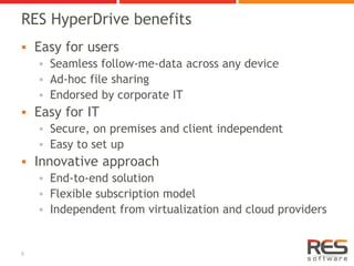 Introducing... RES HyperDrive | PPTX | Operating Systems | Computer ...