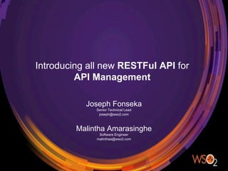 Introducing the All New RESTful API for API Management | PPT