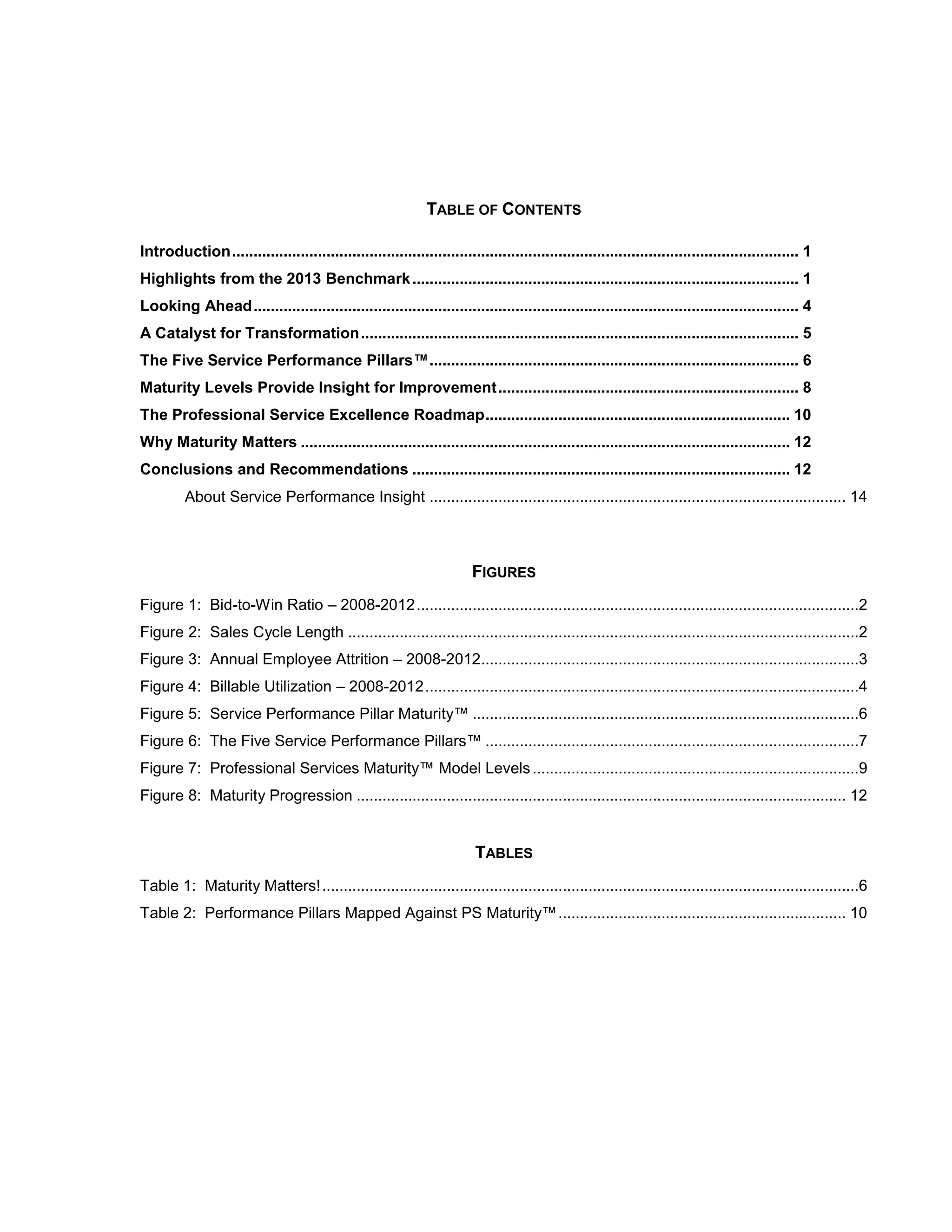 Introducing the Professional Service Maturity Model | PDF
