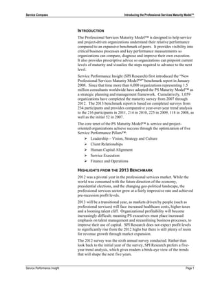 Introducing the Professional Service Maturity Model | PDF