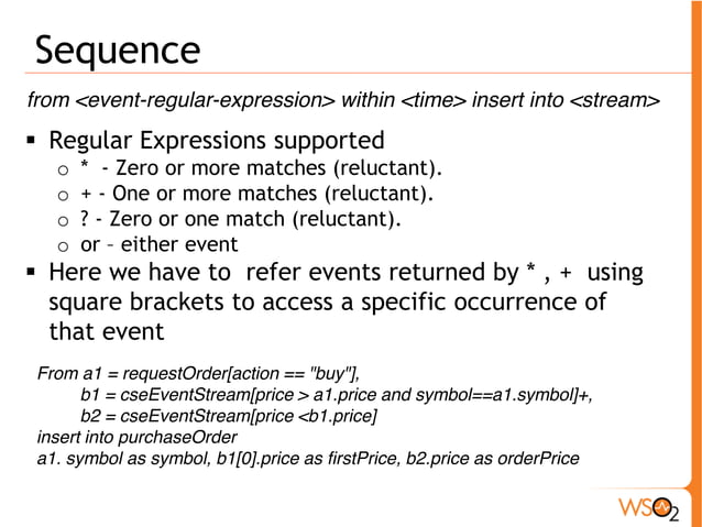 Introducing the WSO2 Complex Event Processor | PPT