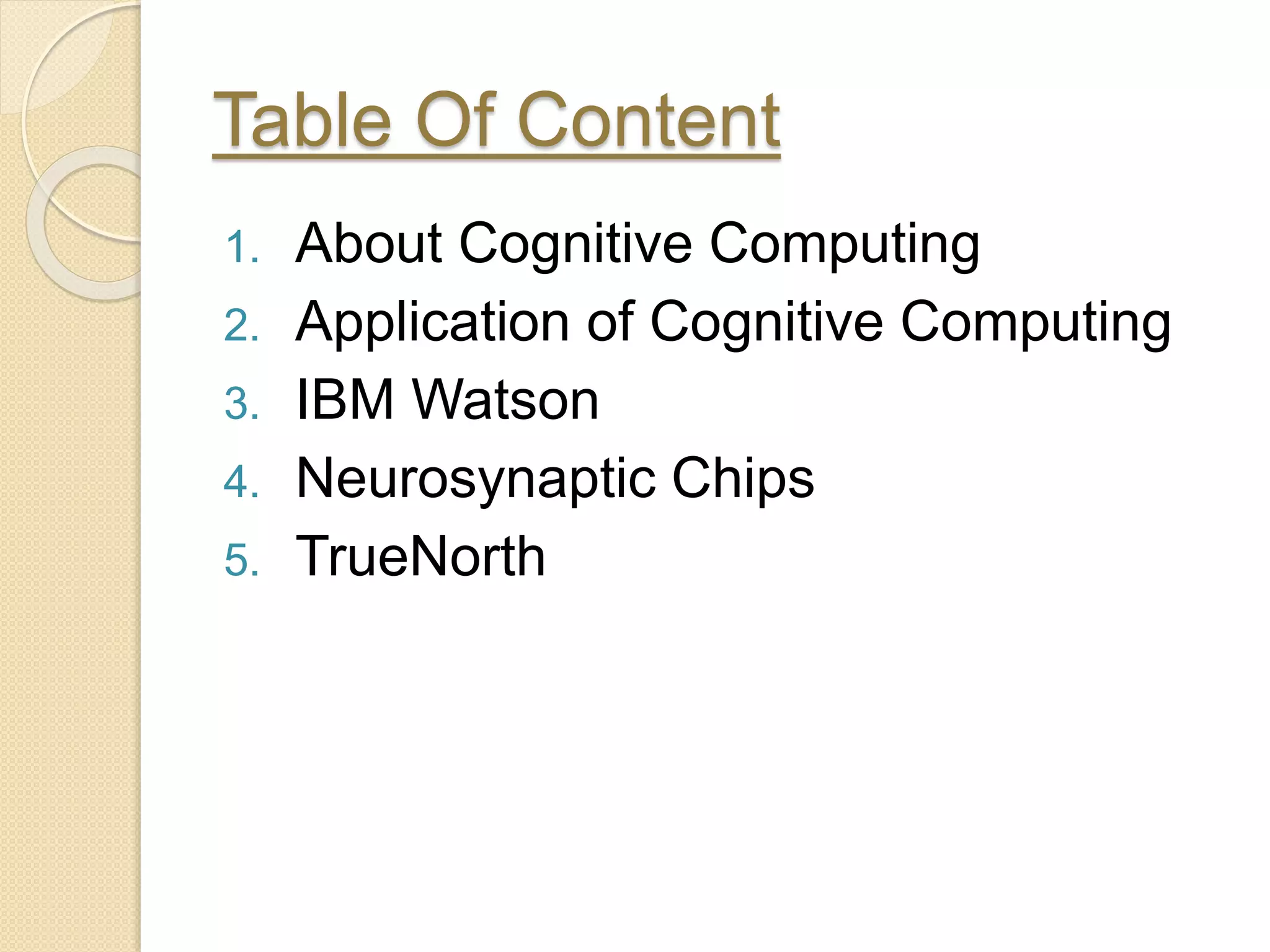 COGNITIVE COMPUTING | PPTX
