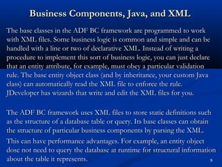 Introducing adf business components | PPT
