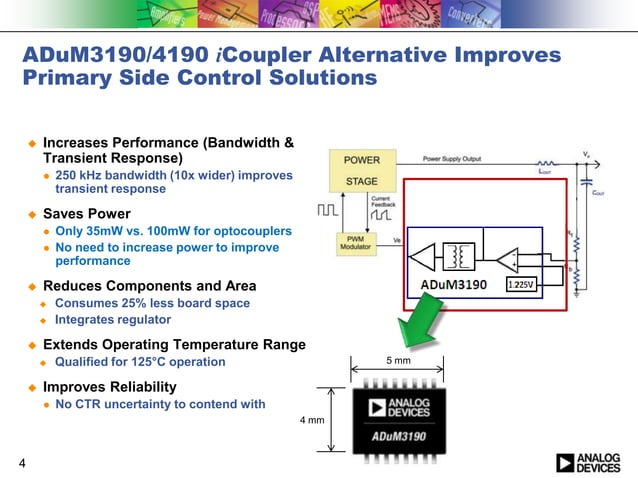 Linear Isolators with Analog Devices iCoupler Technology | PPTX