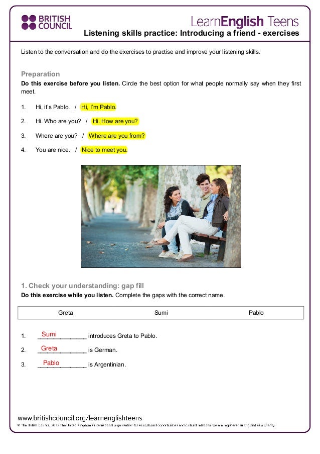 Introducing a friend