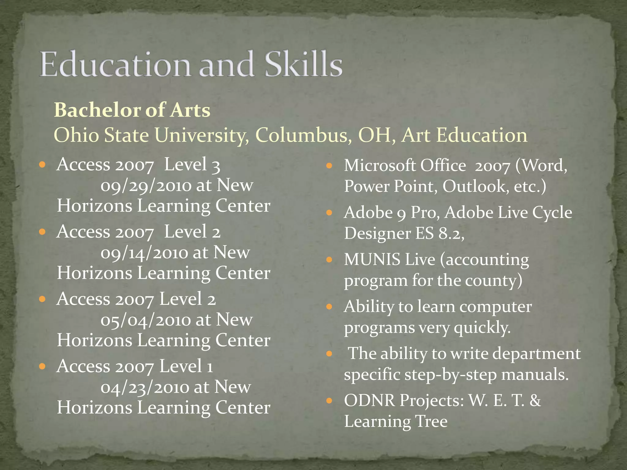 Introducing Alexandra Fraser | PPT