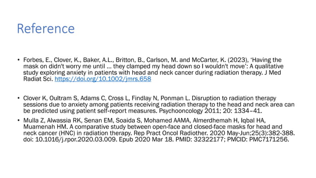 Introducing AlignRT for head and neck IMRT treatments | PPT