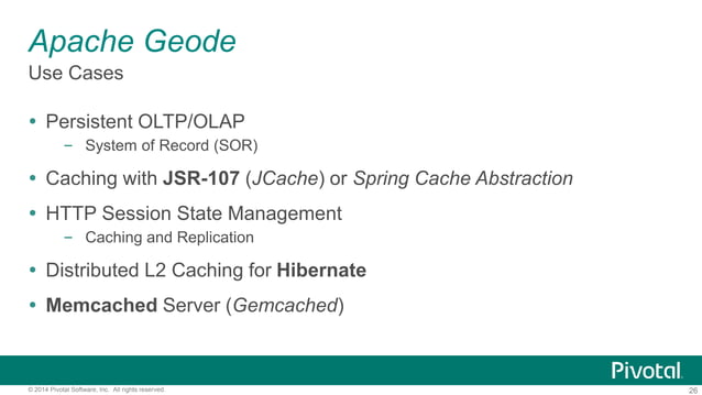 Introducing Apache Geode and Spring Data GemFire | PPT