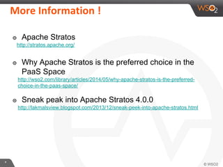 Introducing Apache Stratos, your choice for an open PaaS Solution | PPT