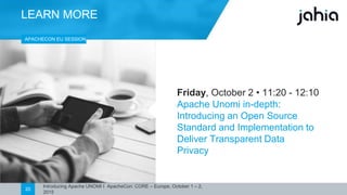 Introducing the Apache Unomi Project | PDF