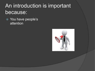 Introducing a presentation | PPTX