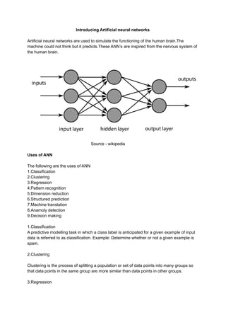How to create your own artificial neural networks | PDF | Artificial ...