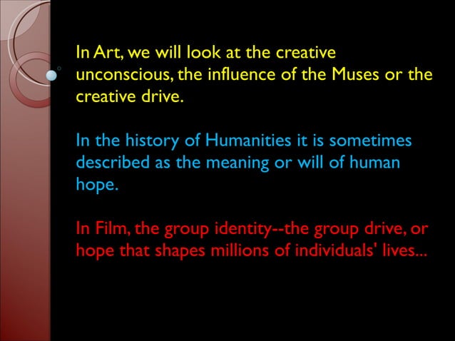 Introduction: Arts, Humanities, Film | PPT