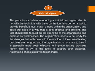 Introducing a tool into an organization | PPTX