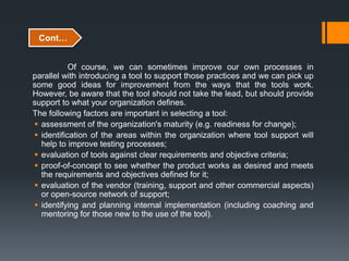 Introducing a tool into an organization | PPTX