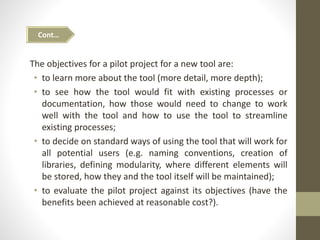 Introducing a tool into an organization | PPT